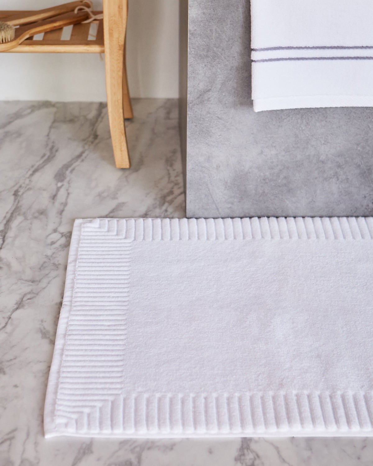 Francis Brennan the Collection White Large Bath Mat - Dunnes Stores