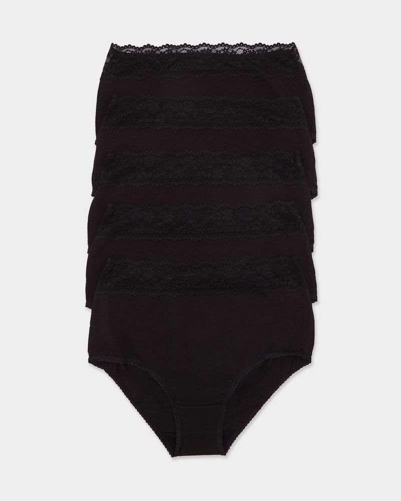 Lace Full Briefs - Pack Of 5 - Dunnes Stores