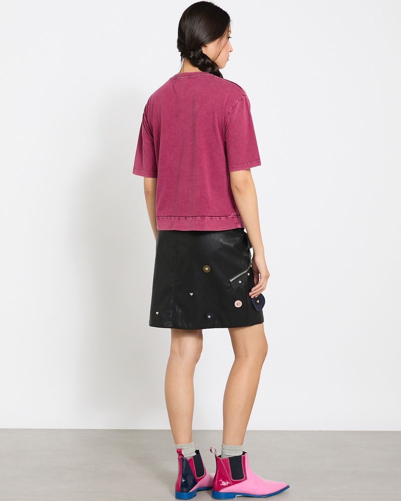 Joanne Hynes Vintage Burgundy Sequin For The Love Of Tee - Dunnes Stores