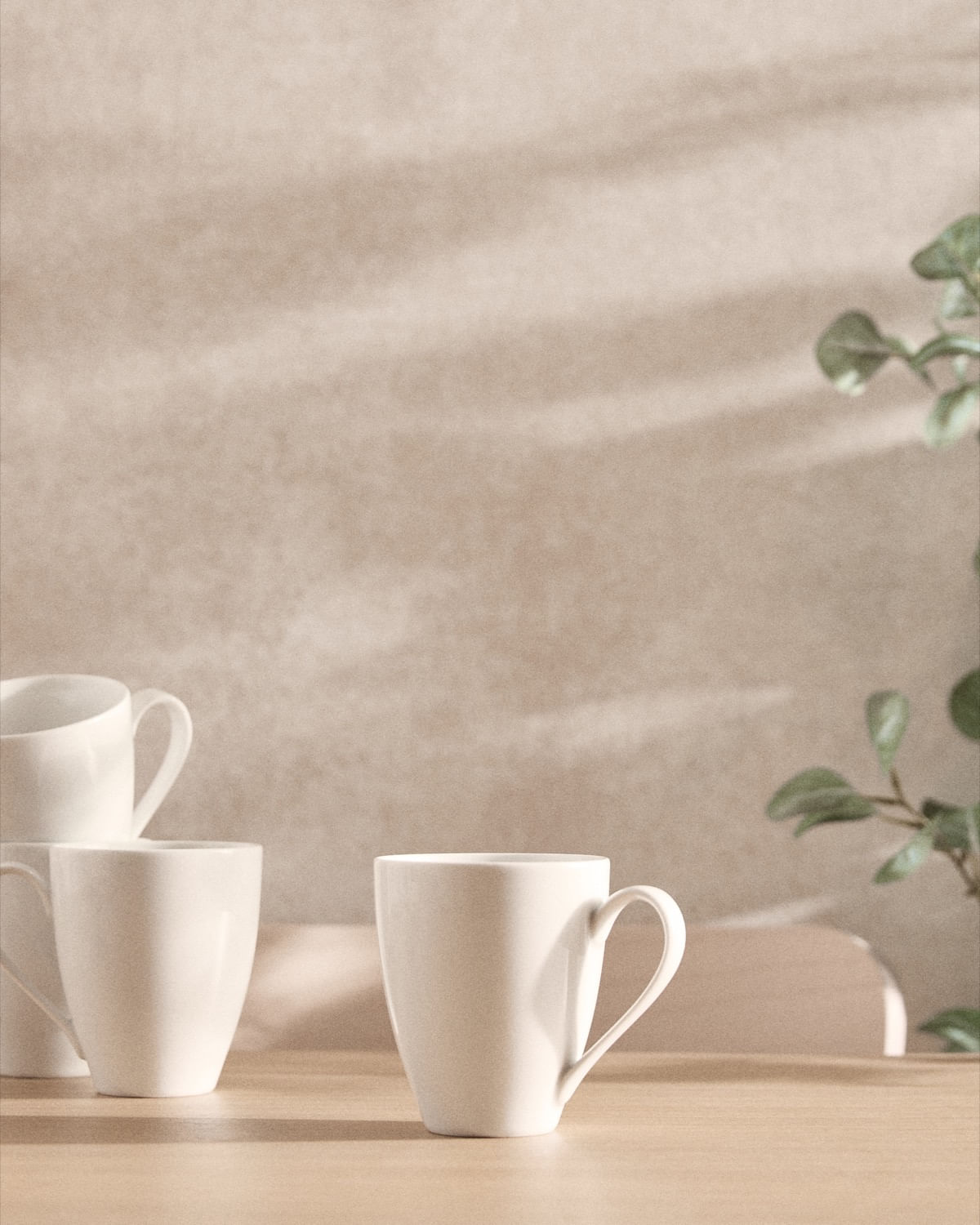 Simply White Mugs - Pack Of 4 - Dunnes Stores