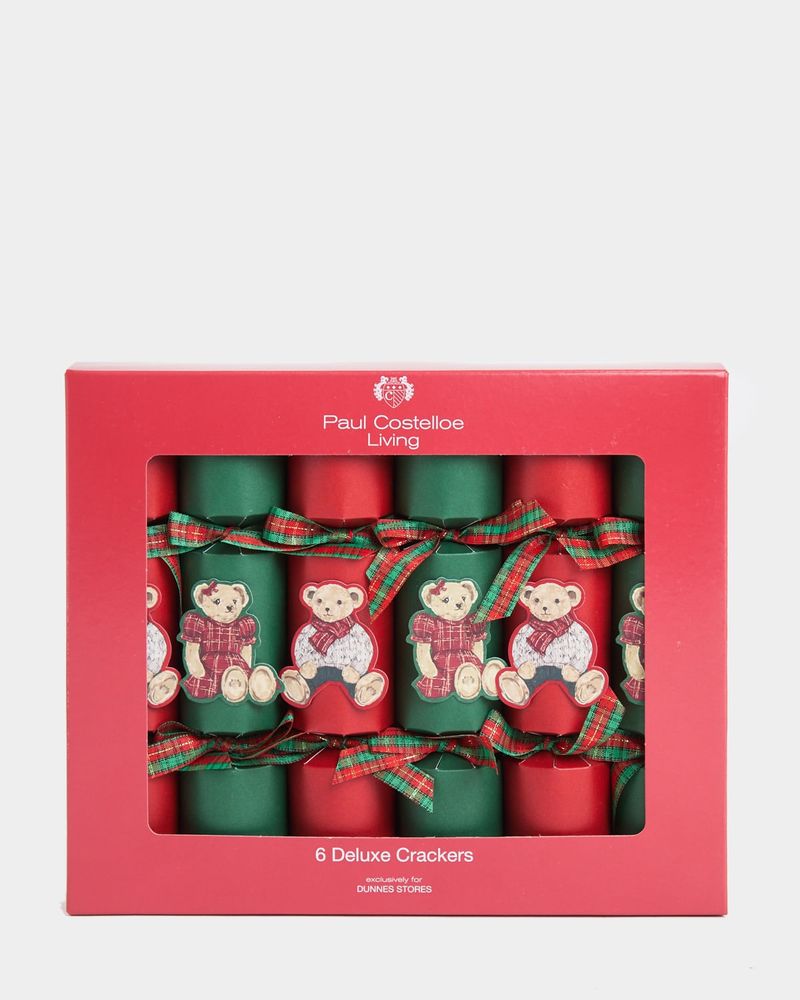 Paul Costelloe Living Bear Christmas Crackers - Pack Of 6 - Dunnes Stores