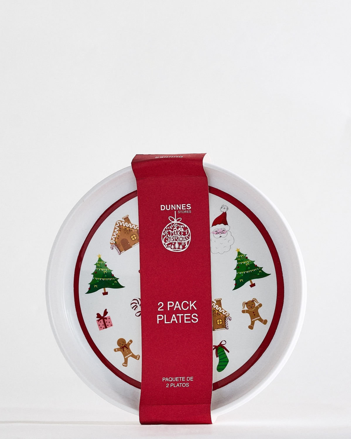 Christmas Side Plate- Pack Of 2 - Dunnes Stores