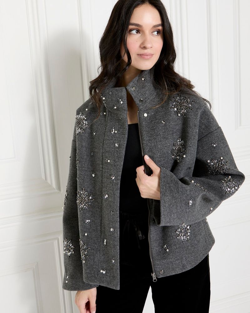 Gallery Scarlet Embellished Jacket - Dunnes Stores