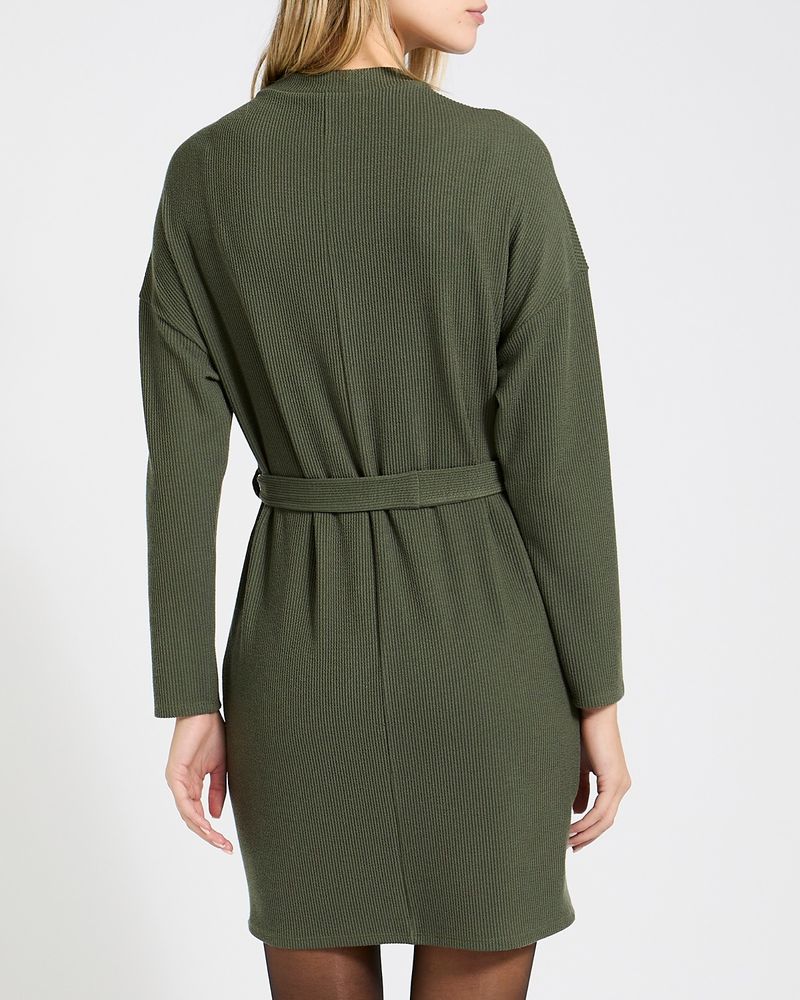Button Shoulder Soft Mini Dress - Dunnes Stores