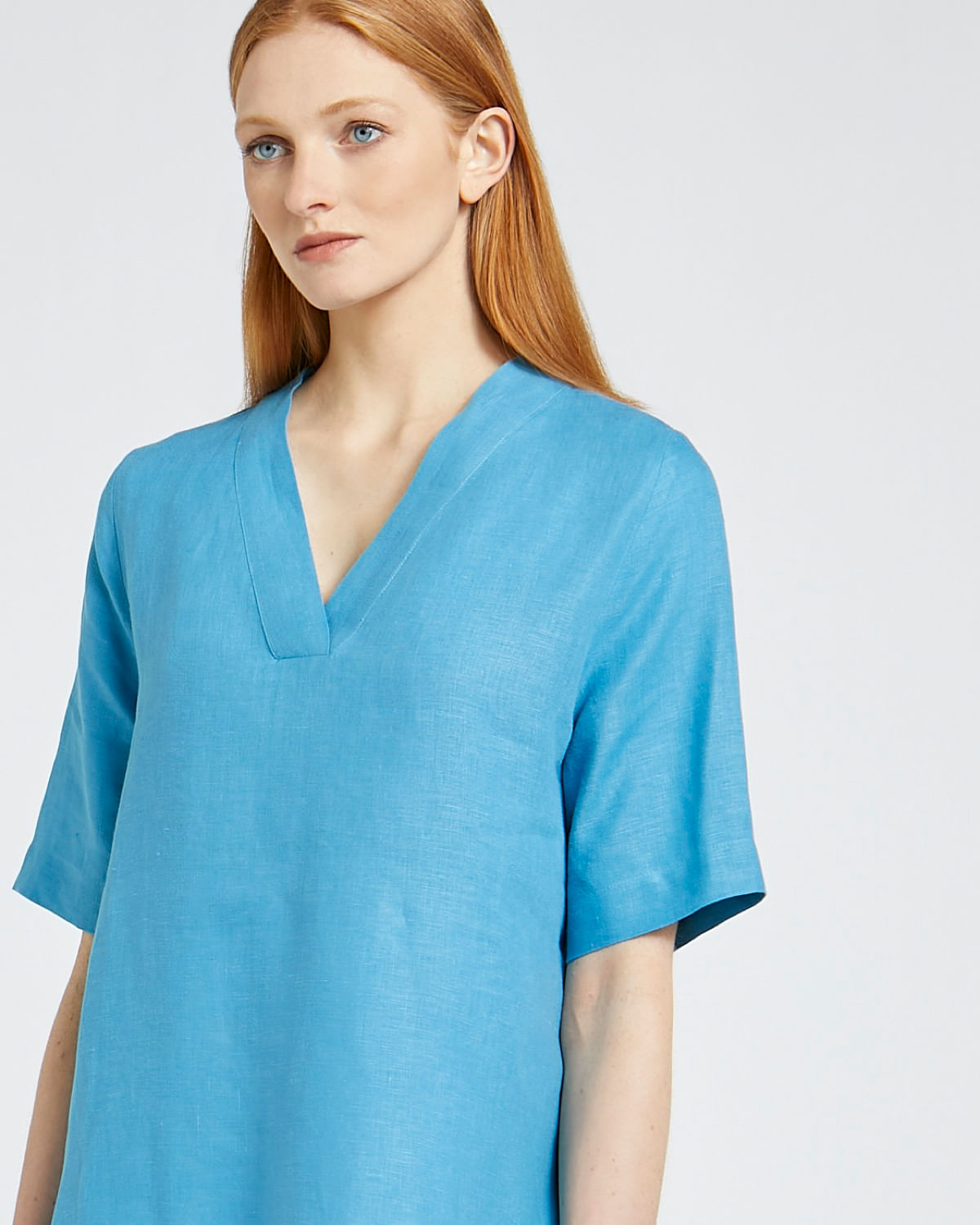 Carolyn Donnelly The Edit V-Neck Linen Top - Dunnes Stores